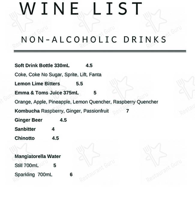 Menu at Posto Matto pizzeria, Osborne Park