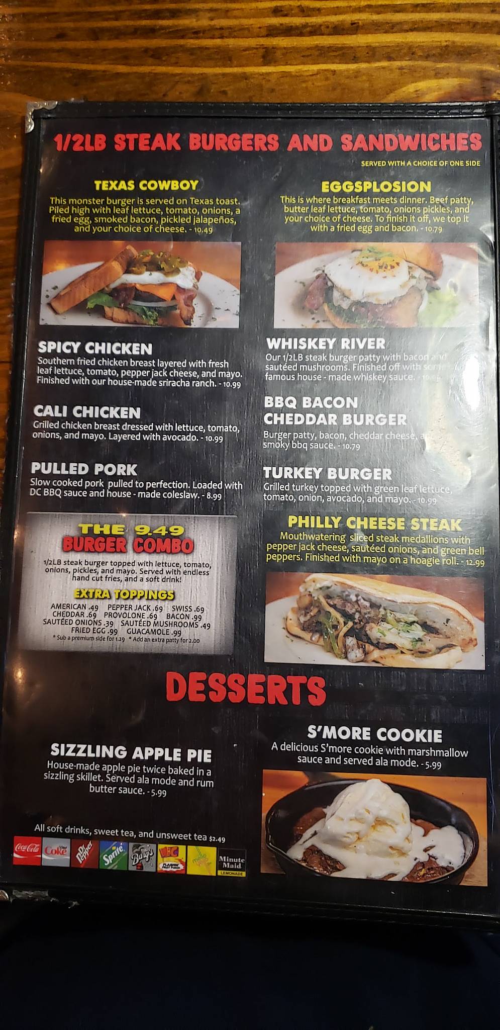 Menu at Deer Creek Fire & Stone pub & bar, Cabot