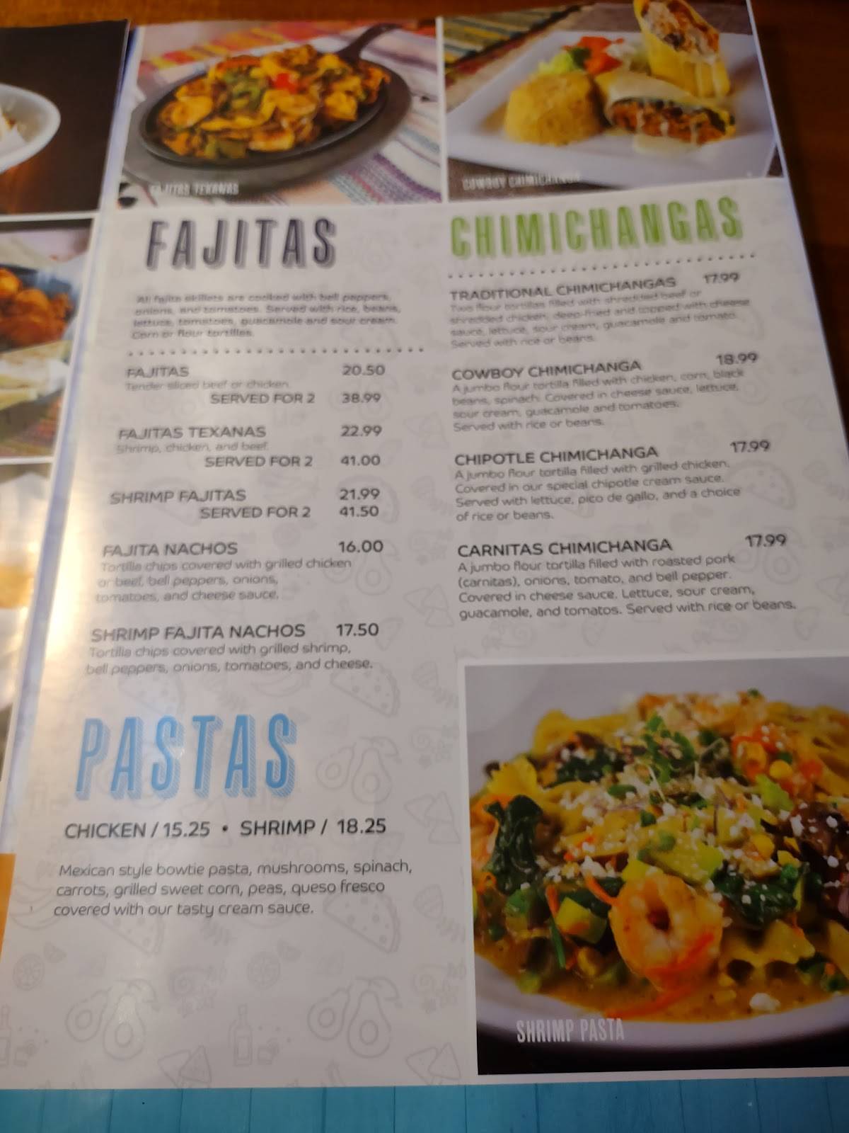 Menu at El Cerro Mexican Bar & Grill, Myrtle Beach, 29th Ave N