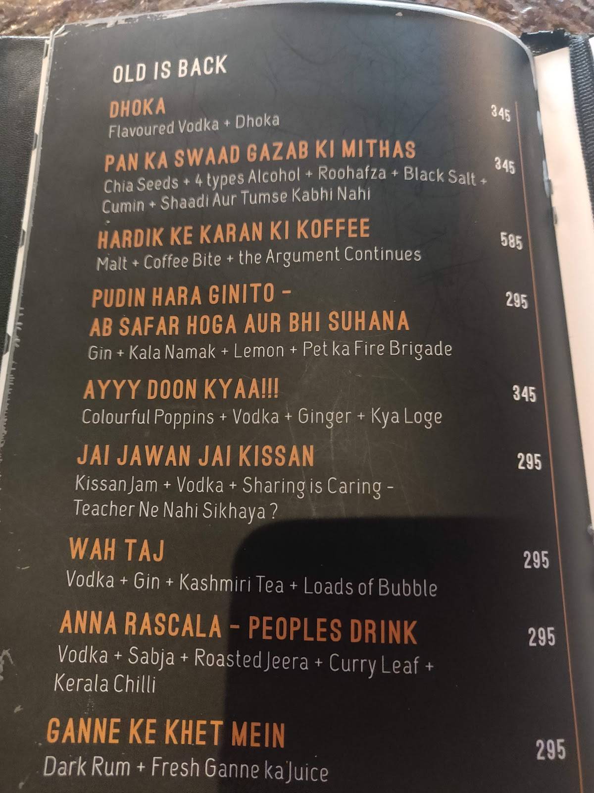 Menu at Hitchki BKC, Mumbai, FIFC Building