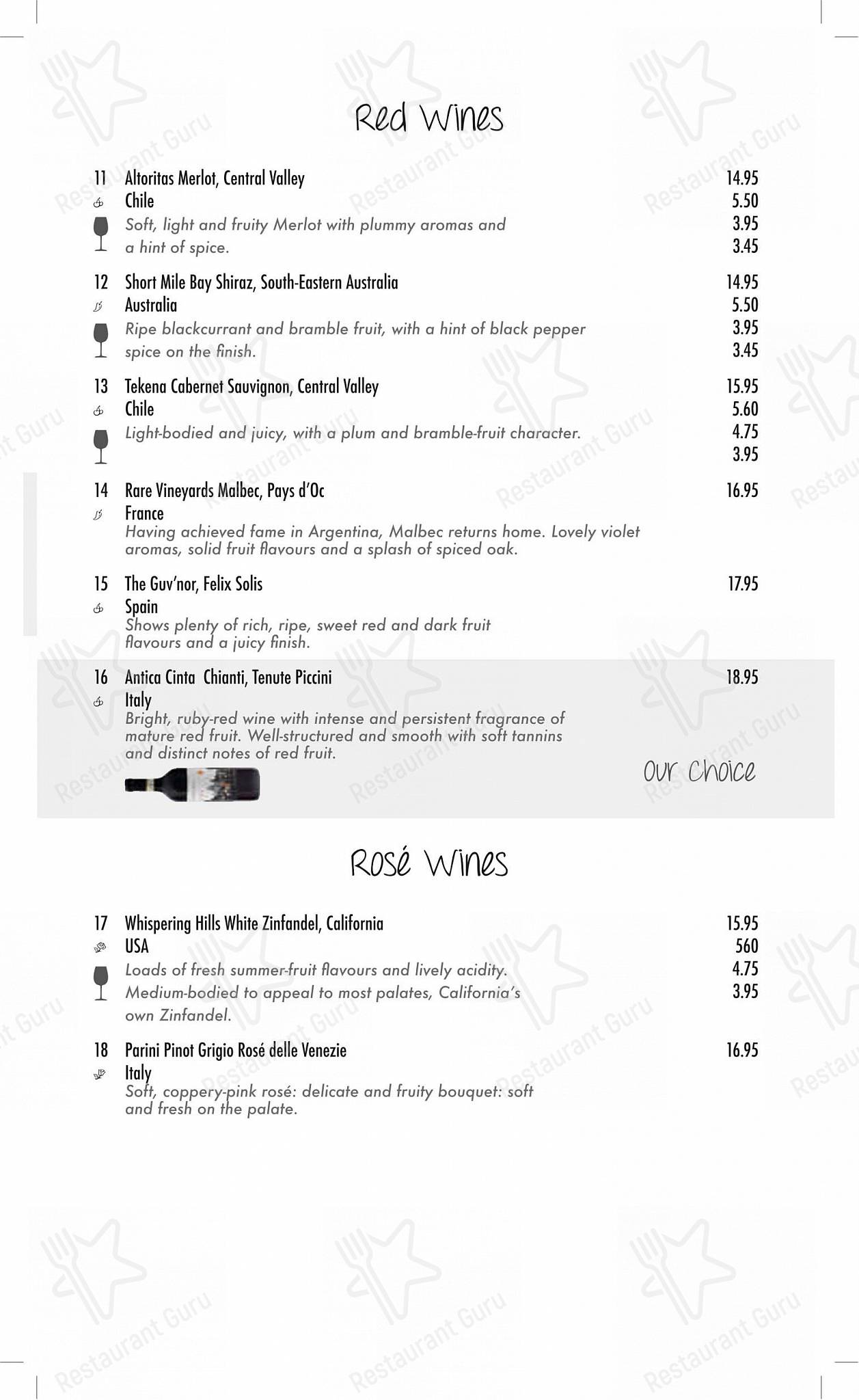 Menu at Level Cafe Bar & Grill, Hull