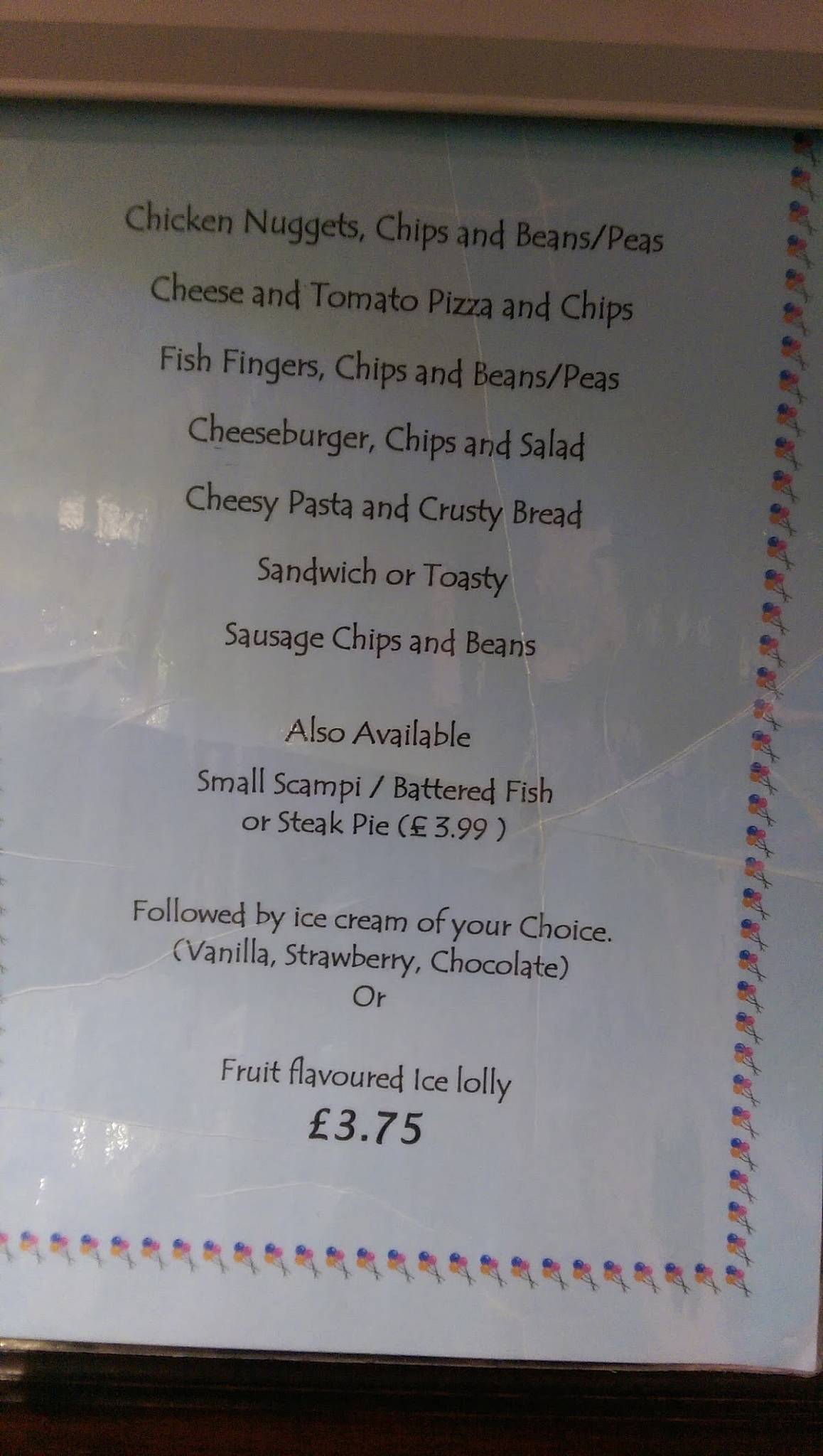 Menu at The Glen Tavern pub & bar, Dunfermline, 110-112 Pittencrieff St