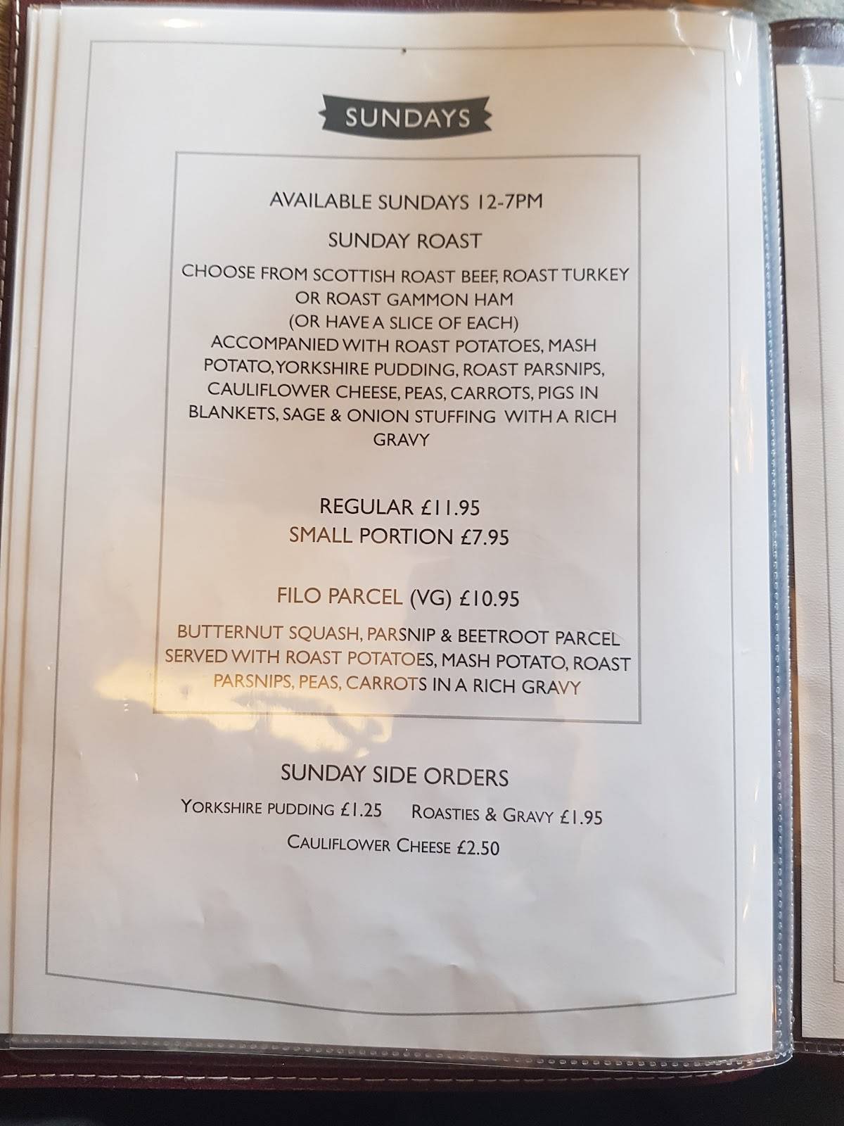 Menu at The Greyhound Inn pub & bar, Coventry