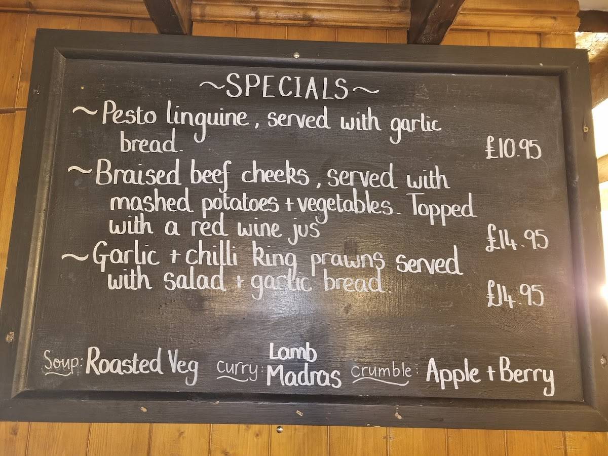 Menu at Waterloo Arms pub & bar, Lyndhurst