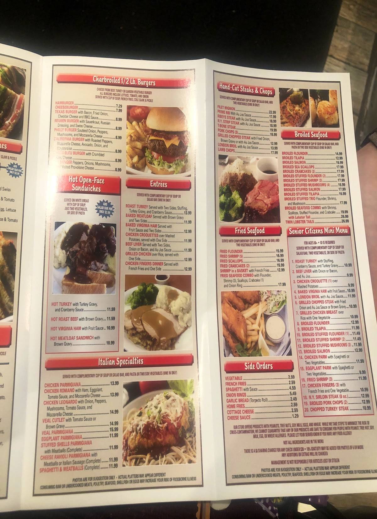 Menu at RITZ Diner restaurant, Philadelphia