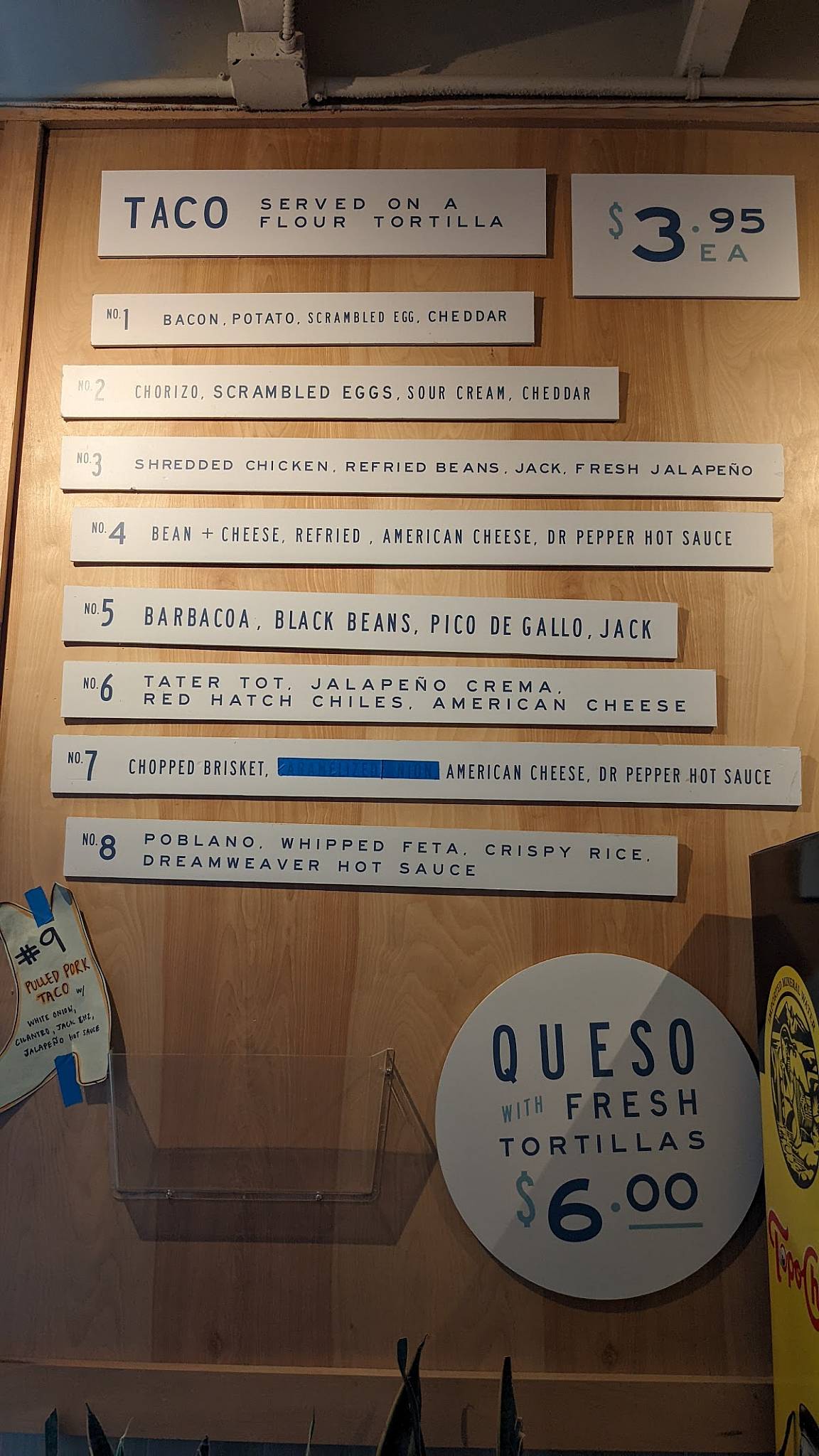 Menu at Redheaded Stranger restaurant, Nashville