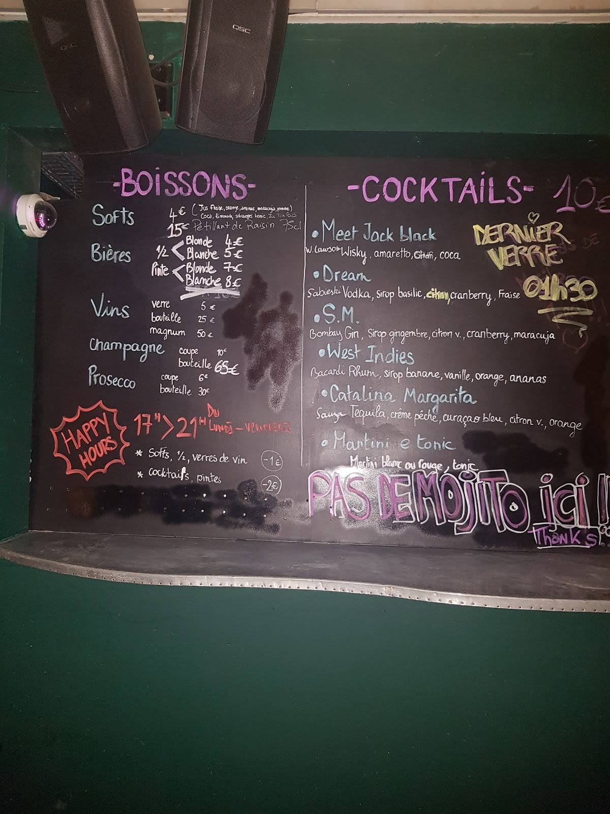 Menu at 360 Rooftop restaurant, Paris