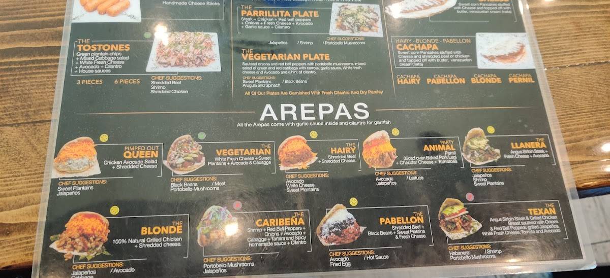 Menu at Arepitas (Round Rock) restaurant, Round Rock