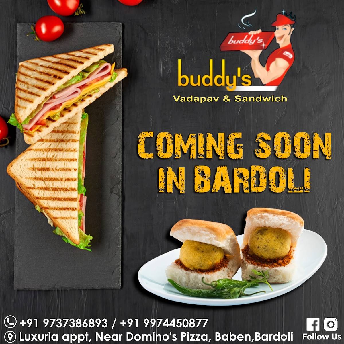 Menu at Buddy's vadapav & sandwich ( Valsad ), Valsad