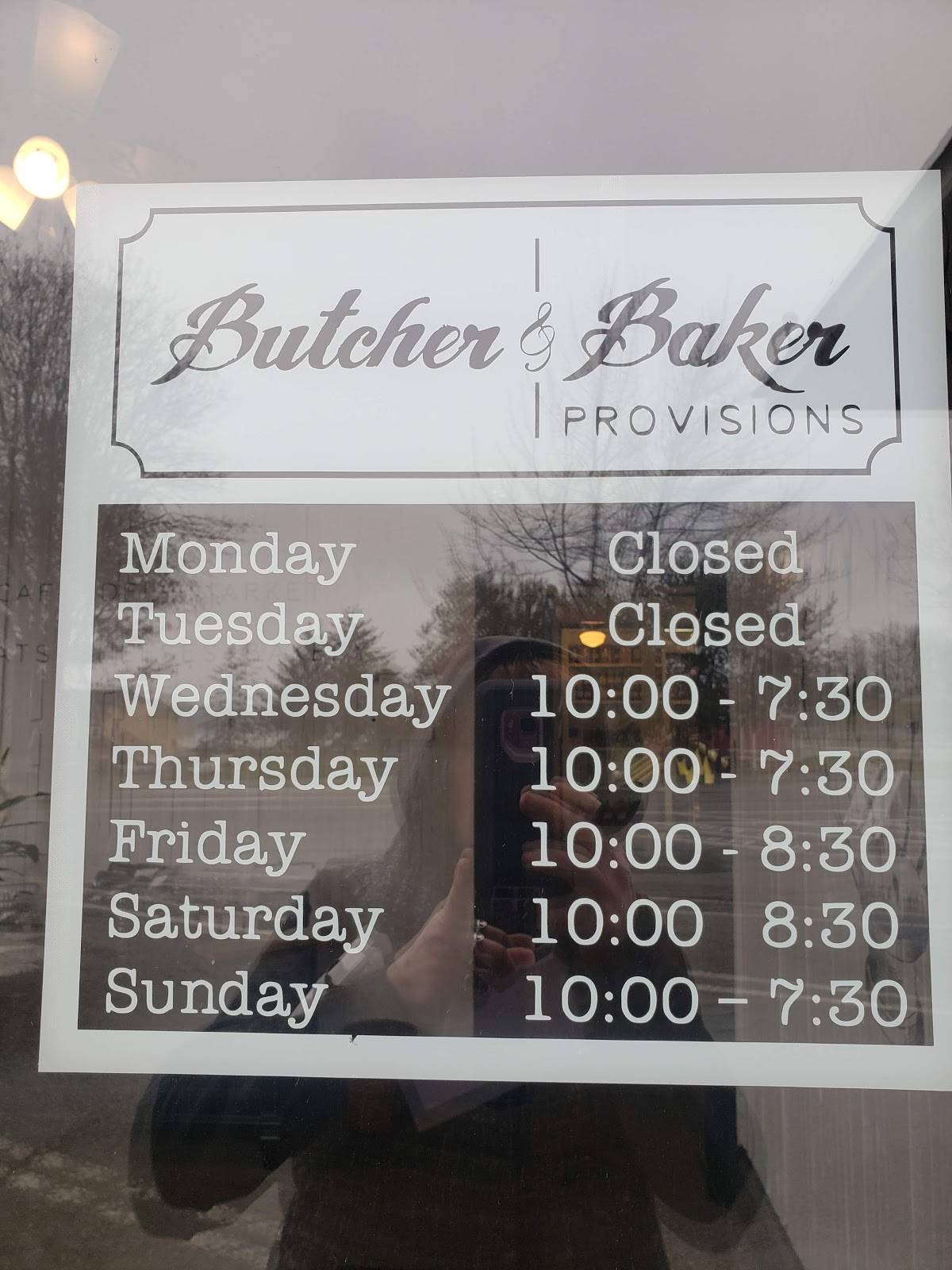 Menu at Butcher & Baker Provisions restaurant, Port Gamble