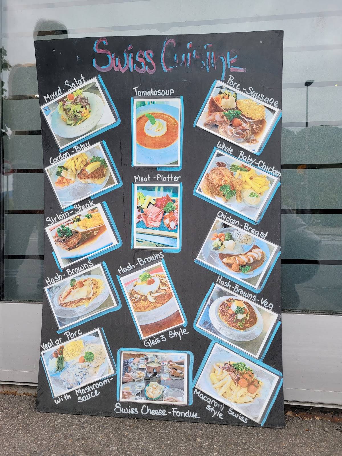 Menu at Restaurant Café Gleis 3 - Swiss Cuisine, Interlaken
