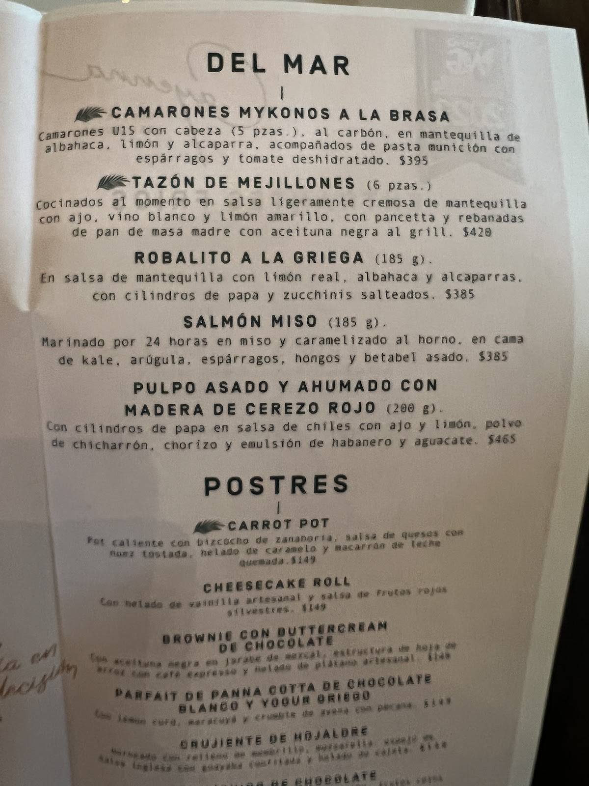 Carta del restaurante Cayenna Cocina del Mundo, Culiacán Rosales, José ...