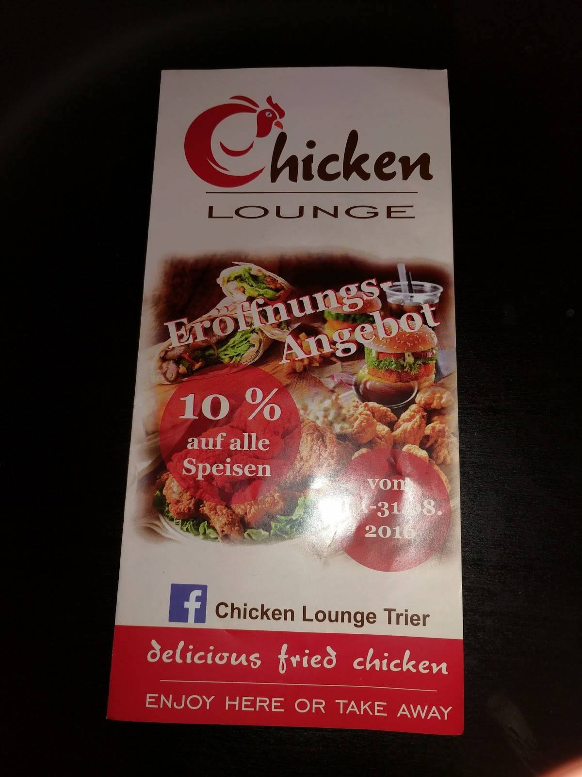 Speisekarte von Chicken Lounge Trier restaurant, Trier