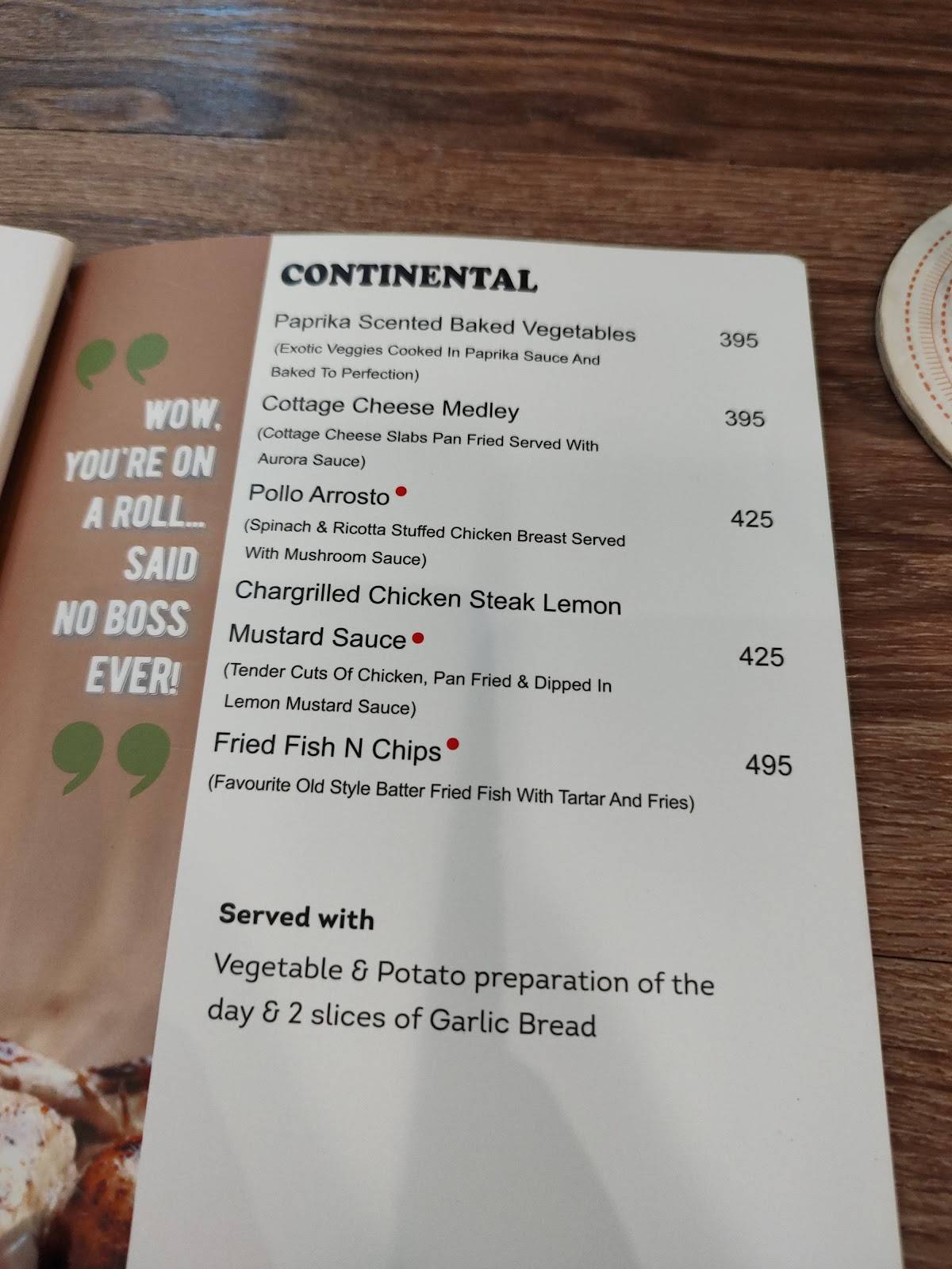 Menu at Cooling Tower Cafe, Mumbai, NIRLON KNOWLEDGE PARK