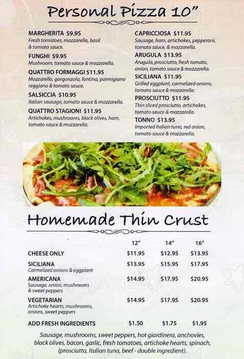 Menu at DiMaggio Cafe Restaurant & Pizza, Harwood Heights