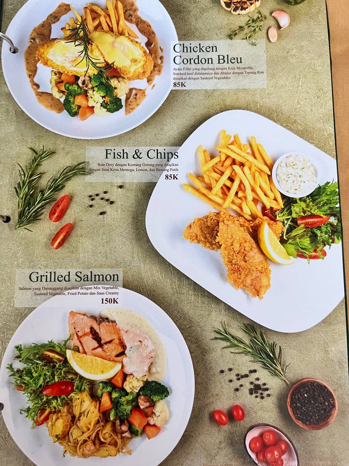 Menu at Emerald Tree Resto & Coffee Bar Alam Sutera, Tangerang