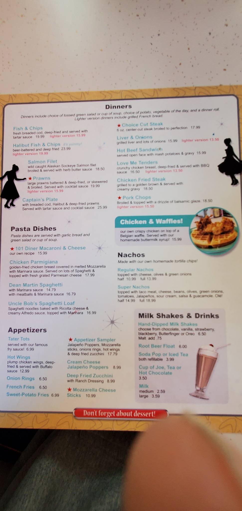 Menu at Hi-Way 101 Diner restaurant, Sequim, 392 W Washington St