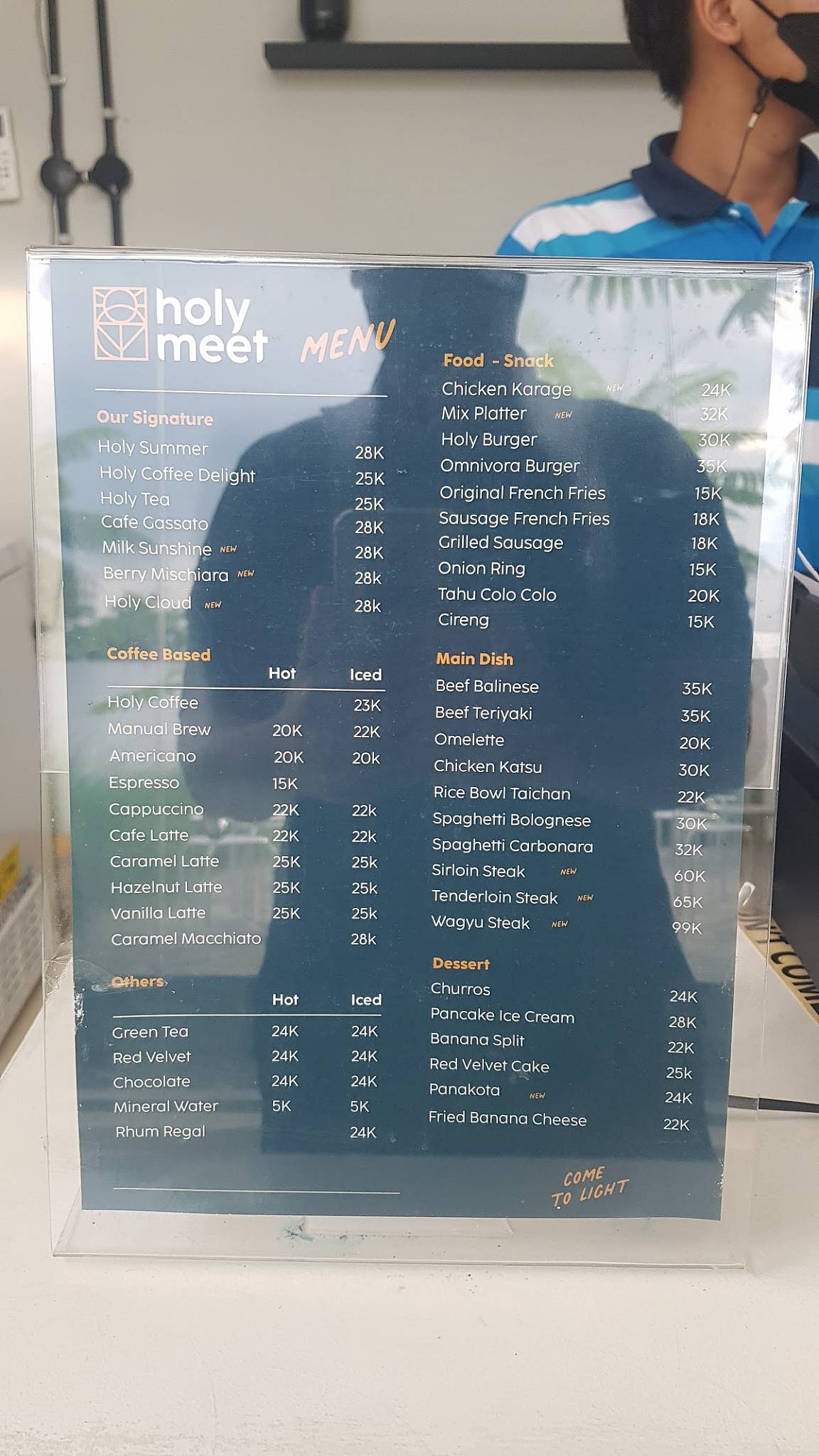 Menu at Holymeet HQ restaurant, Ciamis