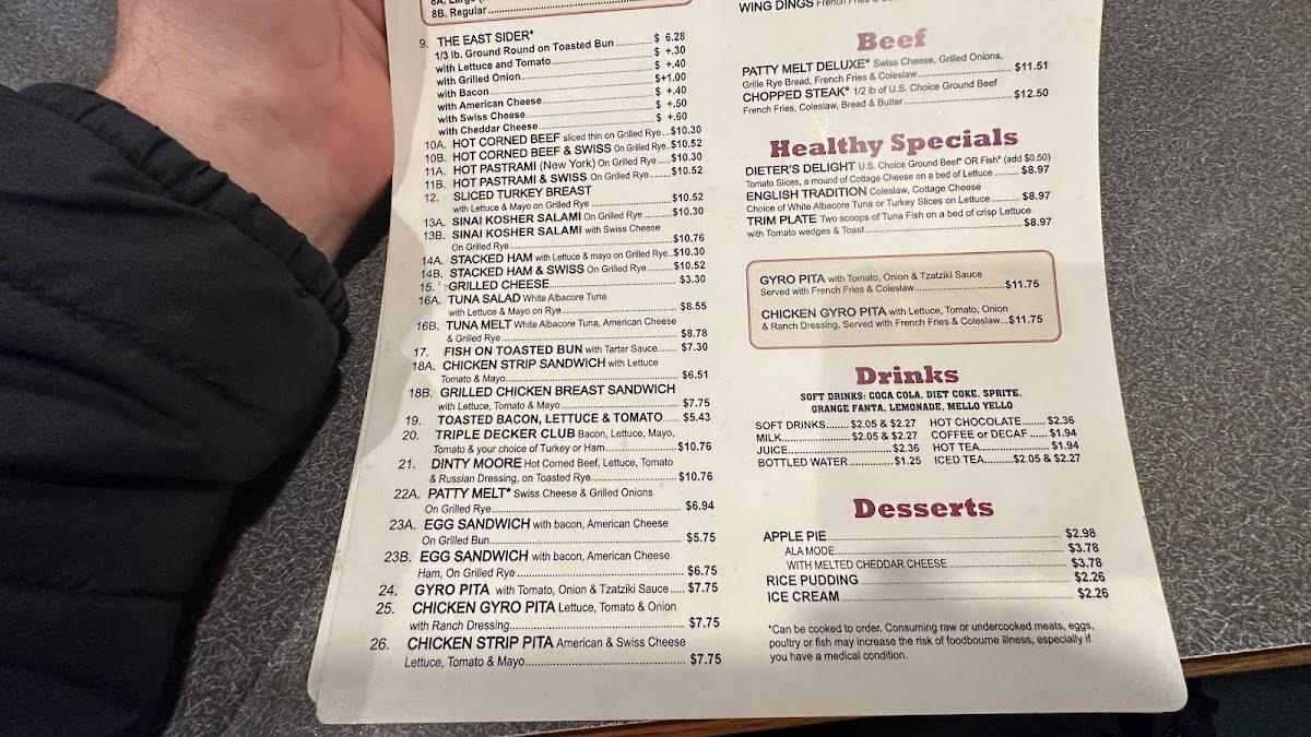 Menu at House of Reuben (Original Owners) restaurant, Sterling Heights