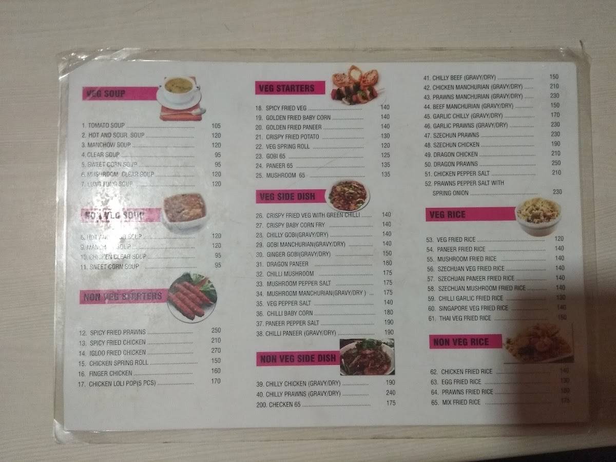 Menu at Igloo Ice Cream Parlour, Kannur