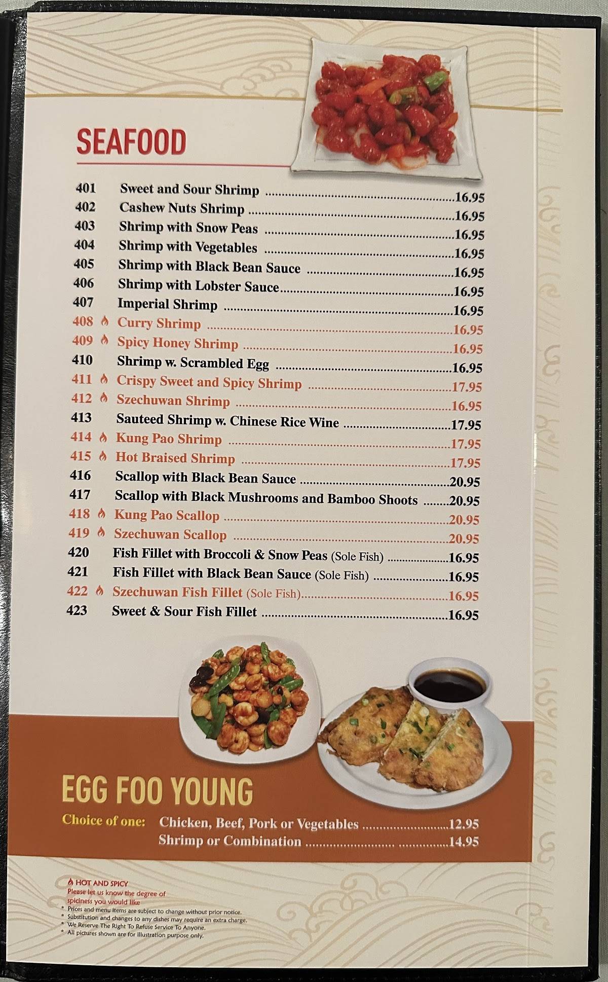 Menu at Imperial Chinese Restaurant, Simi Valley