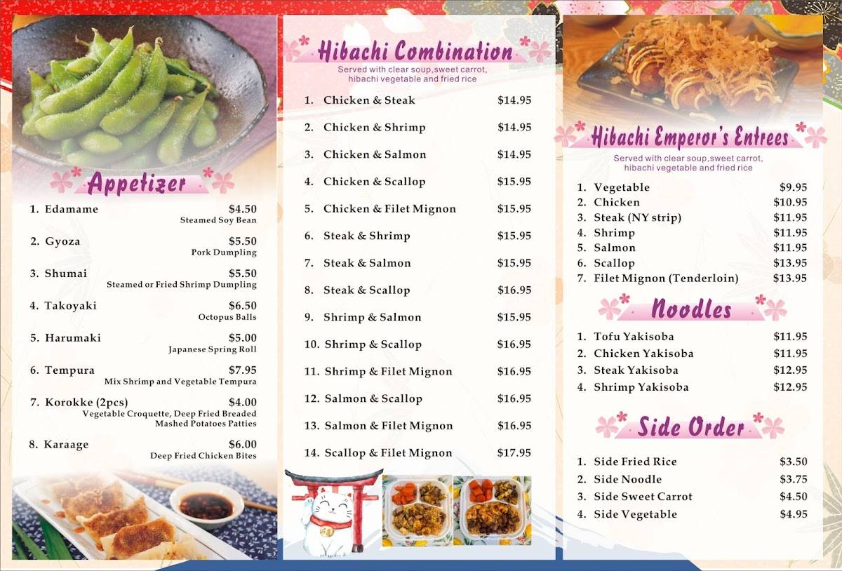 Menu at Kobe Express Bayside Lakes restaurant, Palm Bay