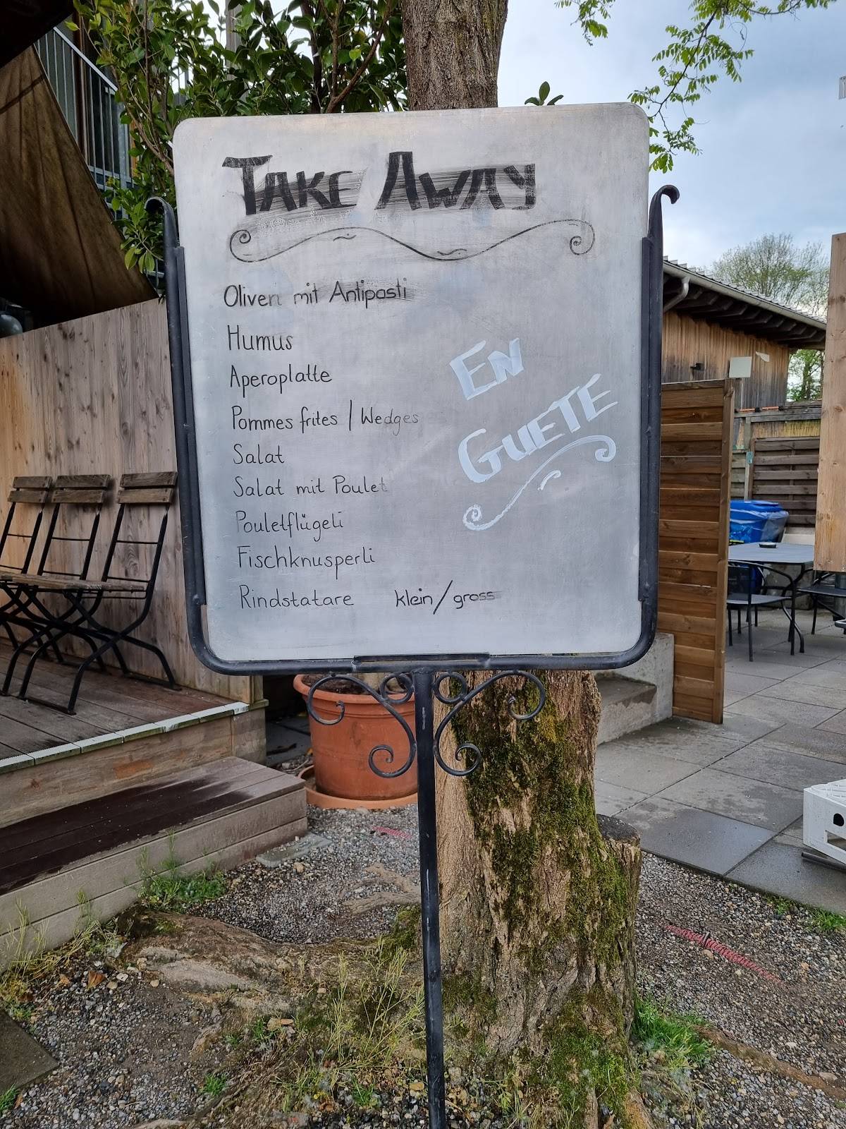 Menu at La Péniche, Nidau, Schlossstrasse 25
