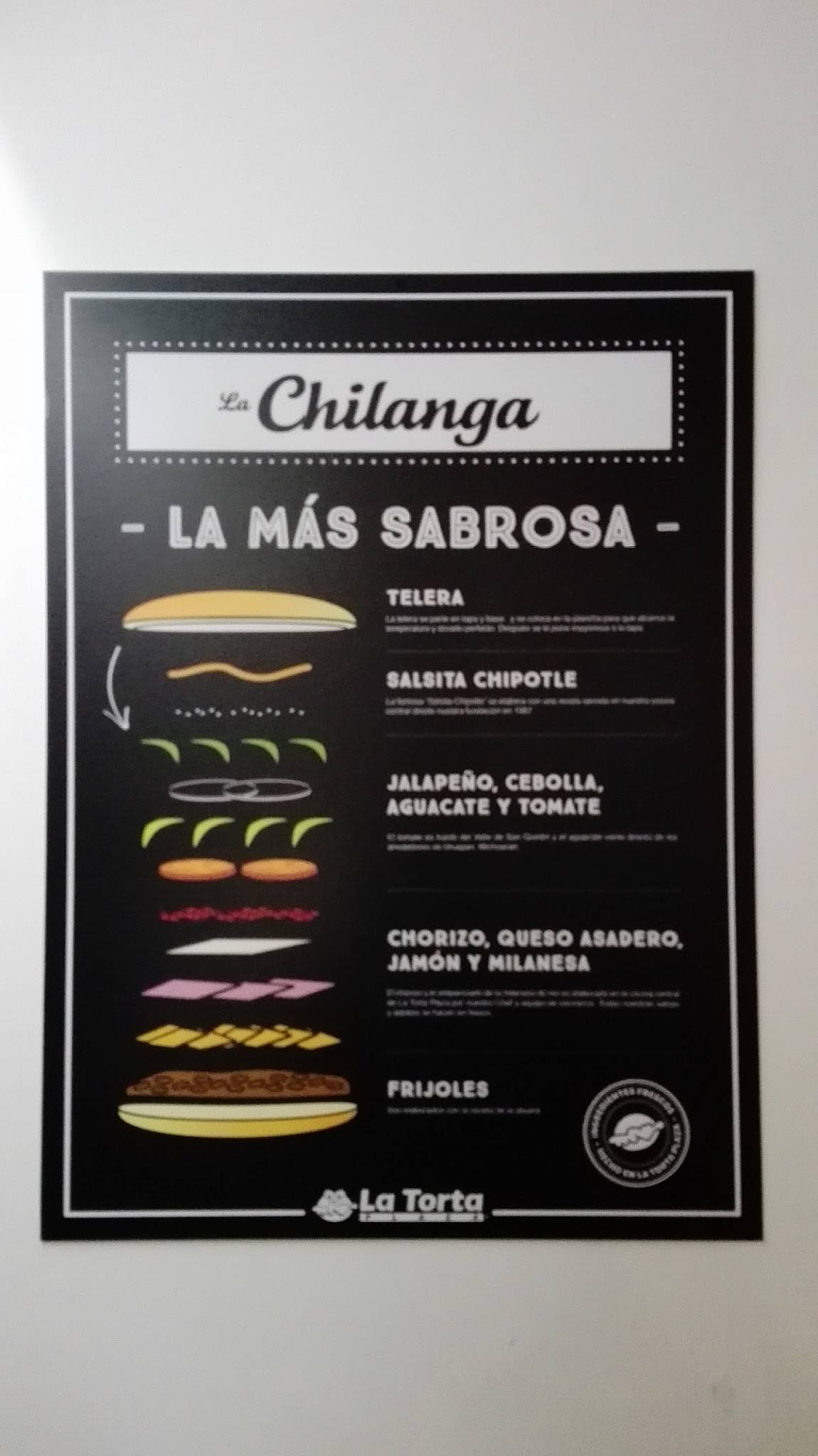 Carta del restaurante La Torta Plaza, Tijuana, Blvd. Salinas 10889