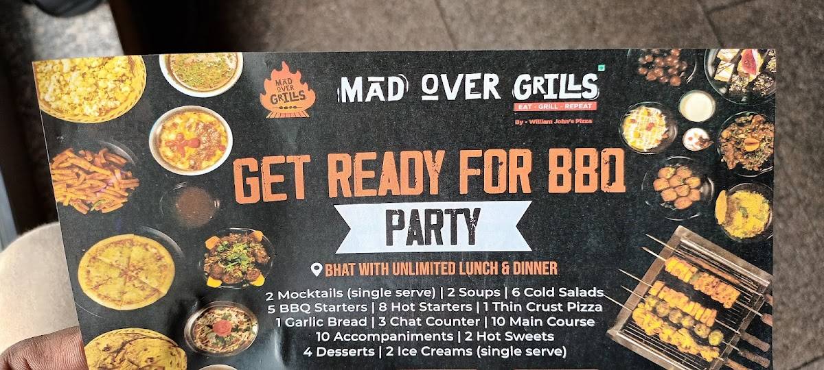 Menu at Mad Over Grills (Bhat), Ahmedabad, 4J8H+PHP Sky forest