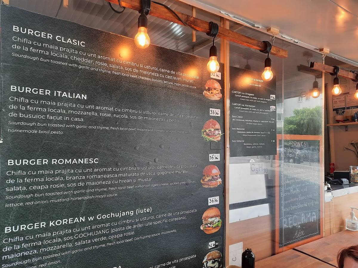 Menu at Mario's Osteria, Bucharest