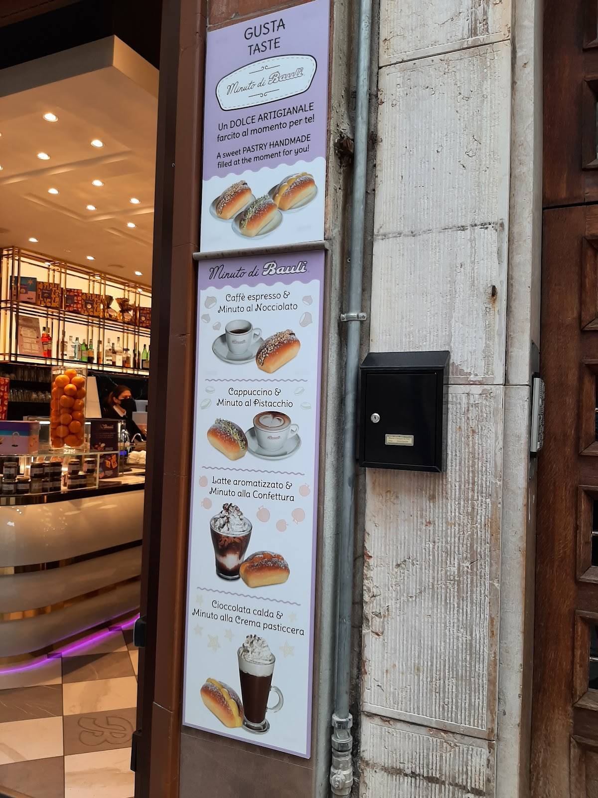 Speisekarte von Minuto Bauli - Verona cafe, Verona, Via Cappello
