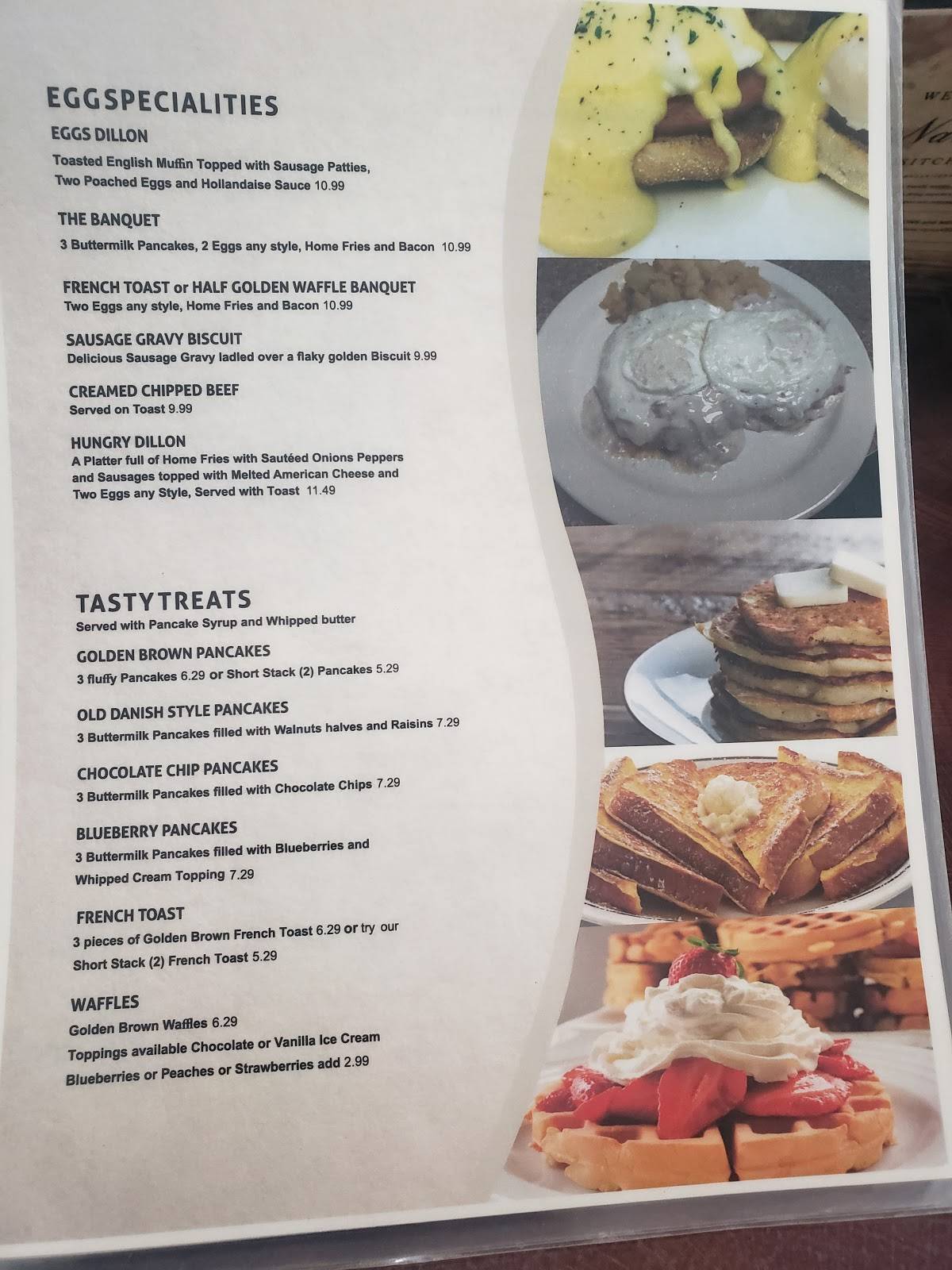 Menu at Nancy's Kitchen restaurant, Leisure World