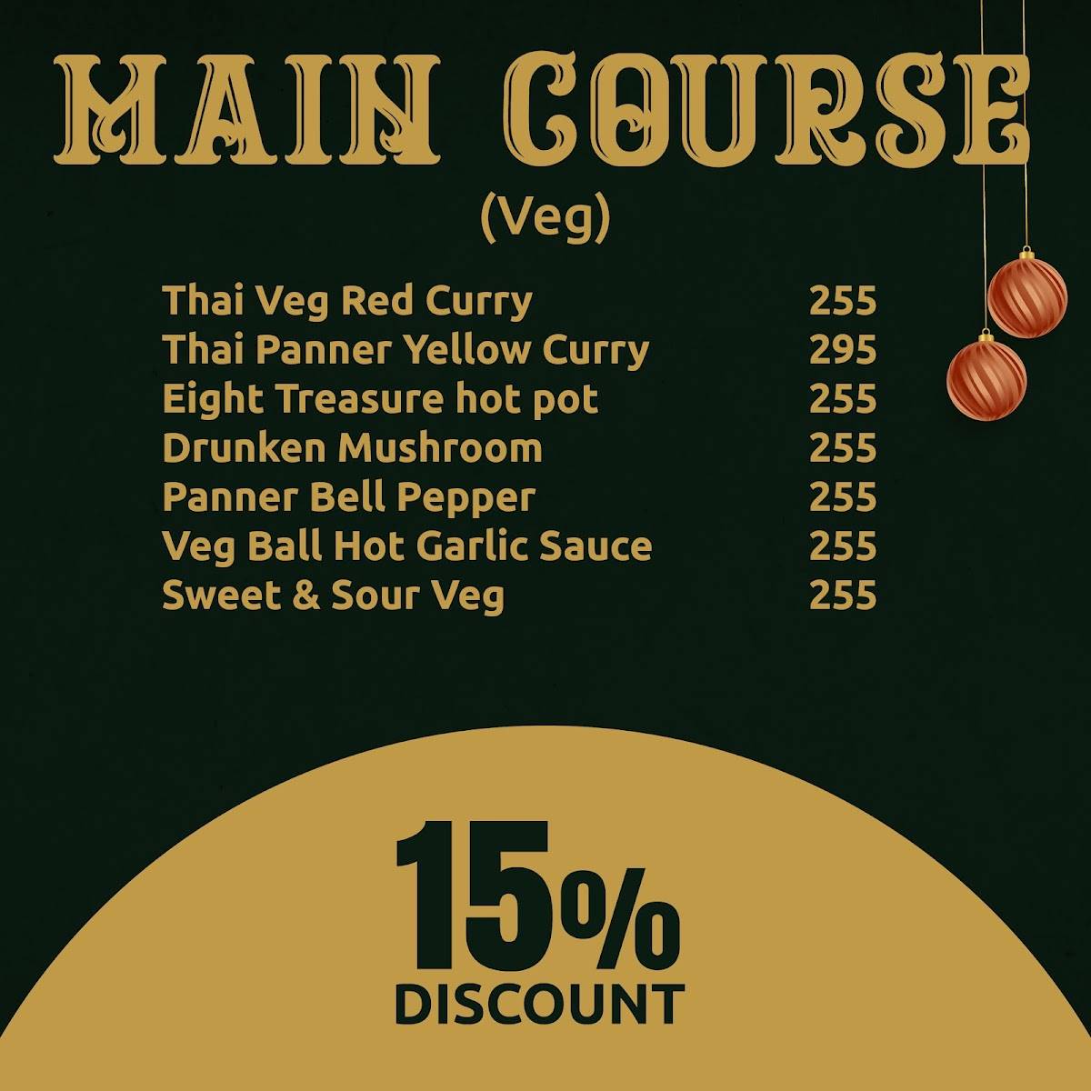 Menu at OCC'S Barbeque, Chennai
