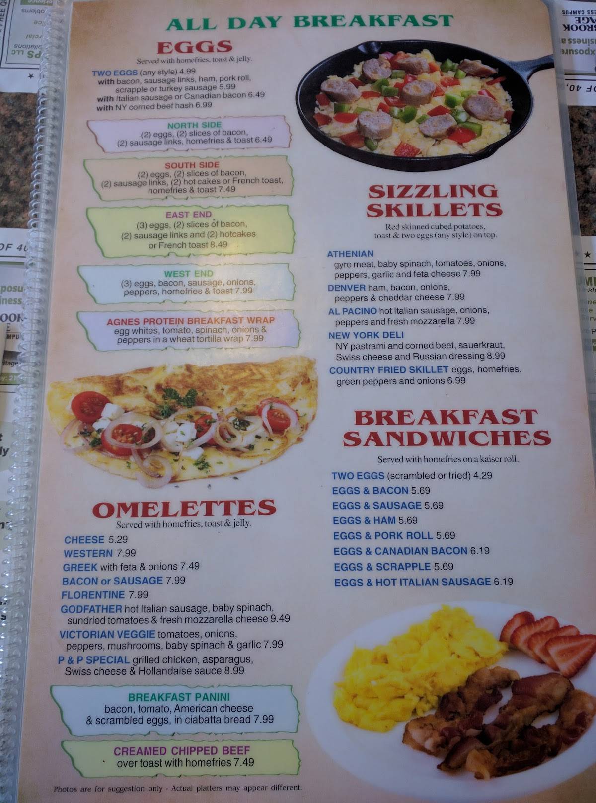 Menu at Potts & Penn Family Diner restaurant, Pottstown
