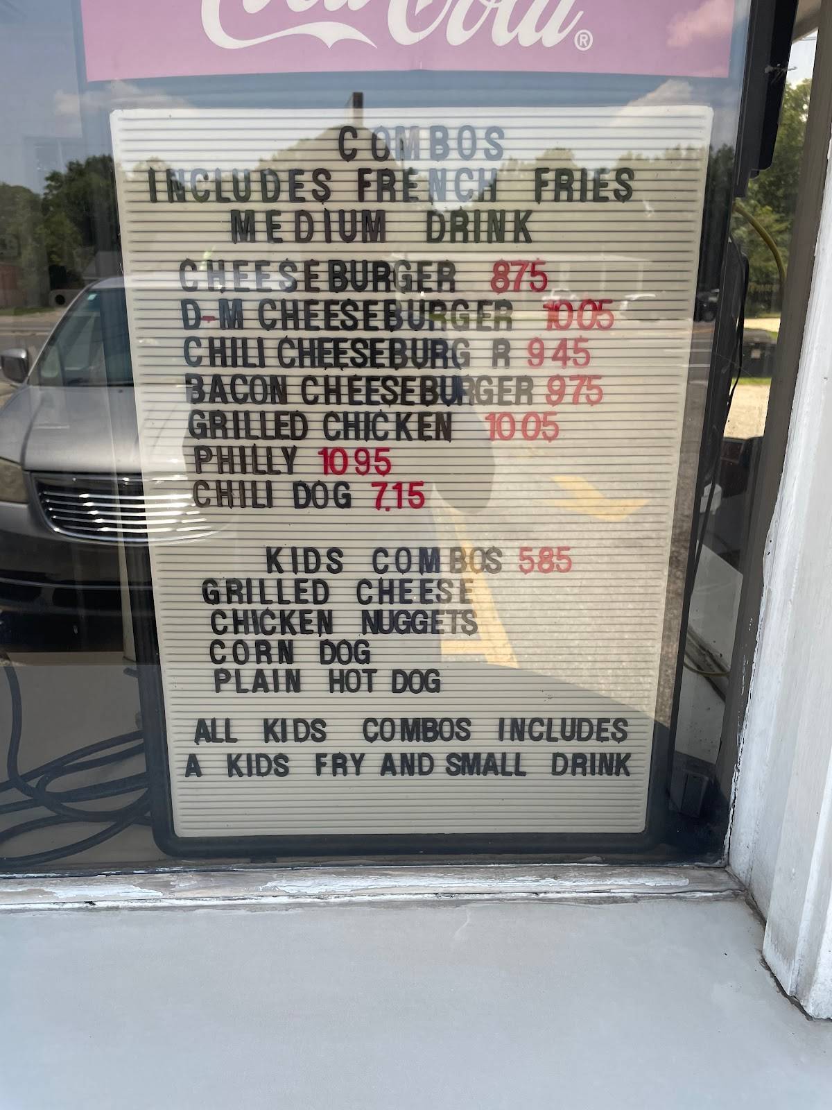 Menu at Rebel Dip restaurant, Gulfport