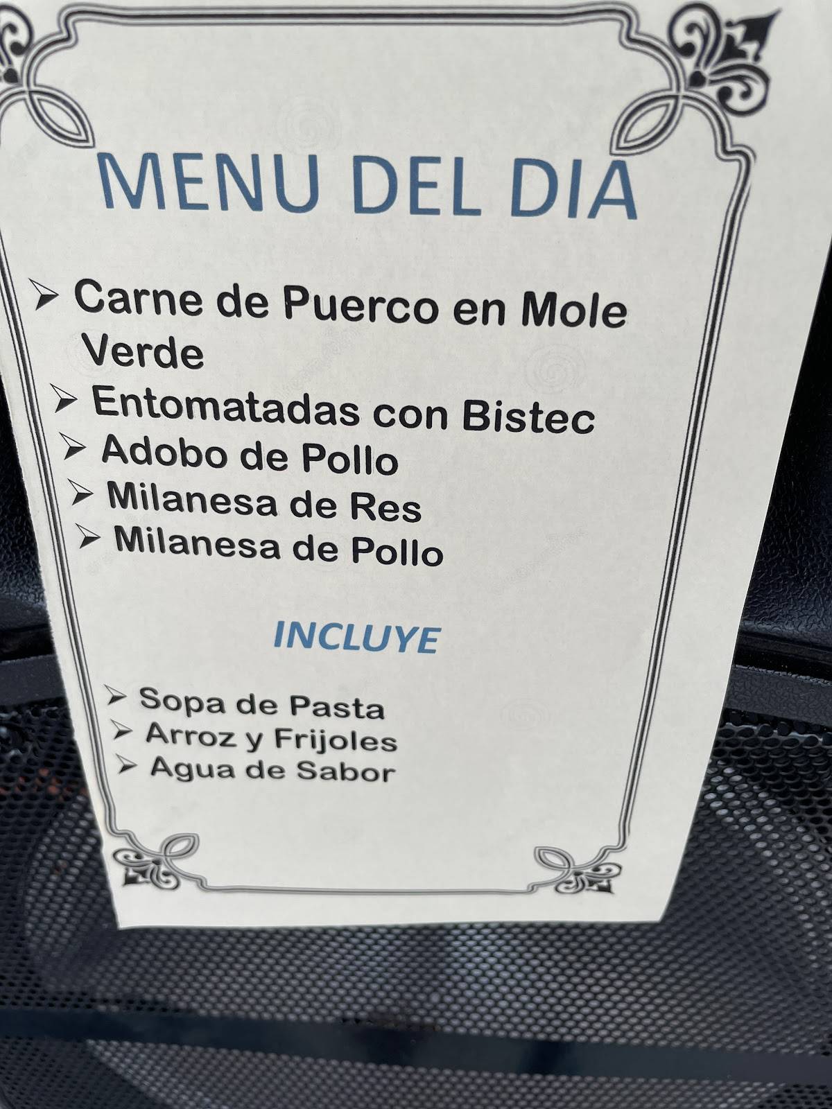 Menu at Restaurante Mi Amigo Ivan, Mexico