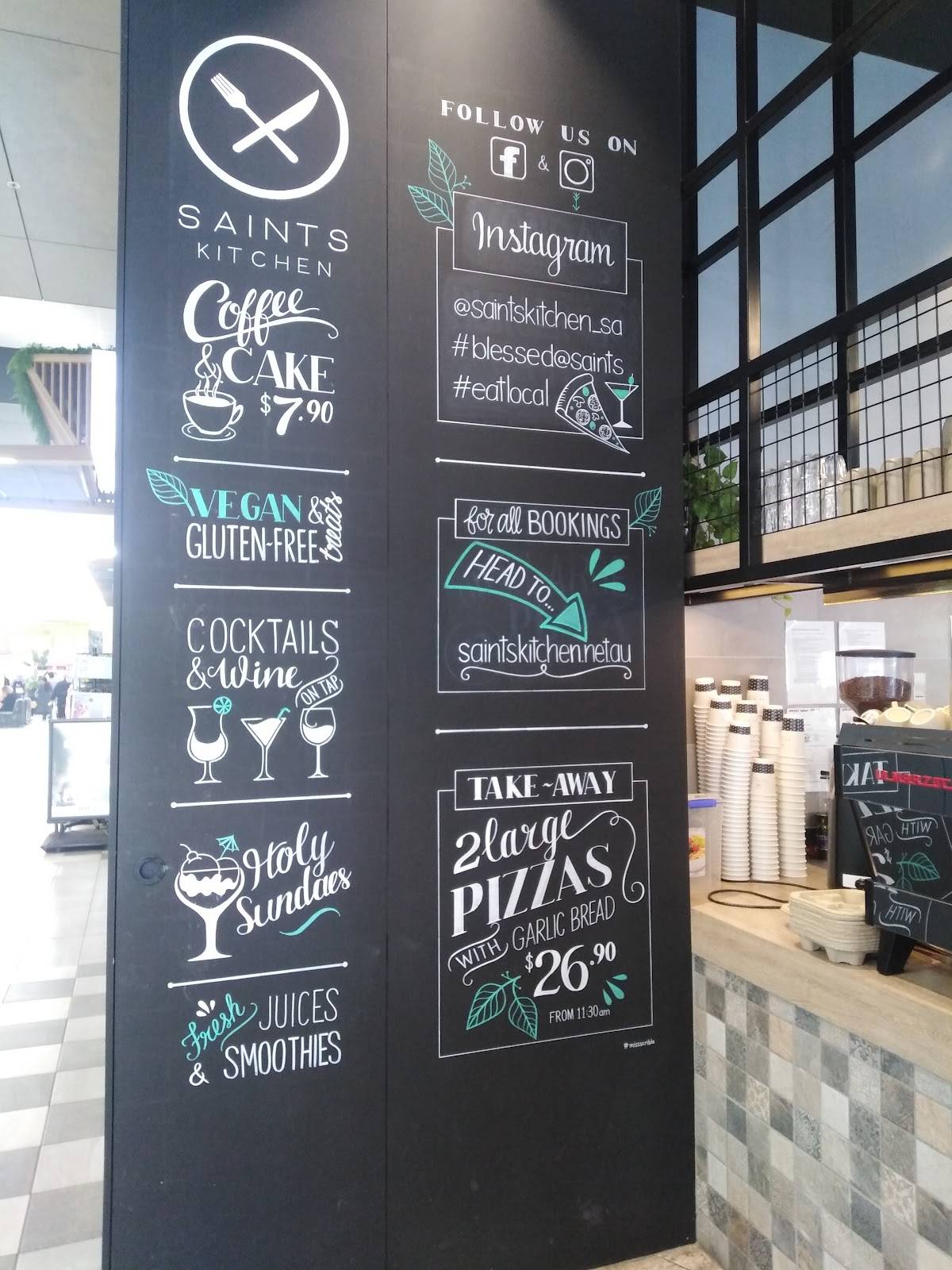 Menu at Saints Kitchen restaurant, Salisbury Park