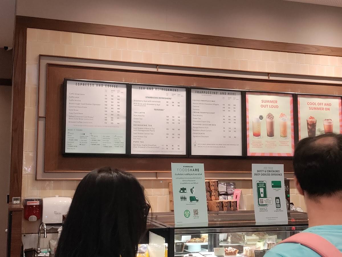 Carta de Starbucks Reserve - Central Westgate, Bang Yai