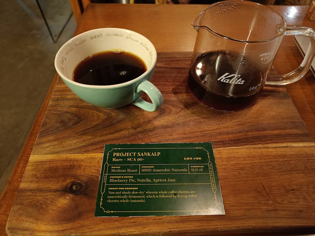 Menu at Subko Specialty Coffee Roasters and Bakehouse, Mumbai