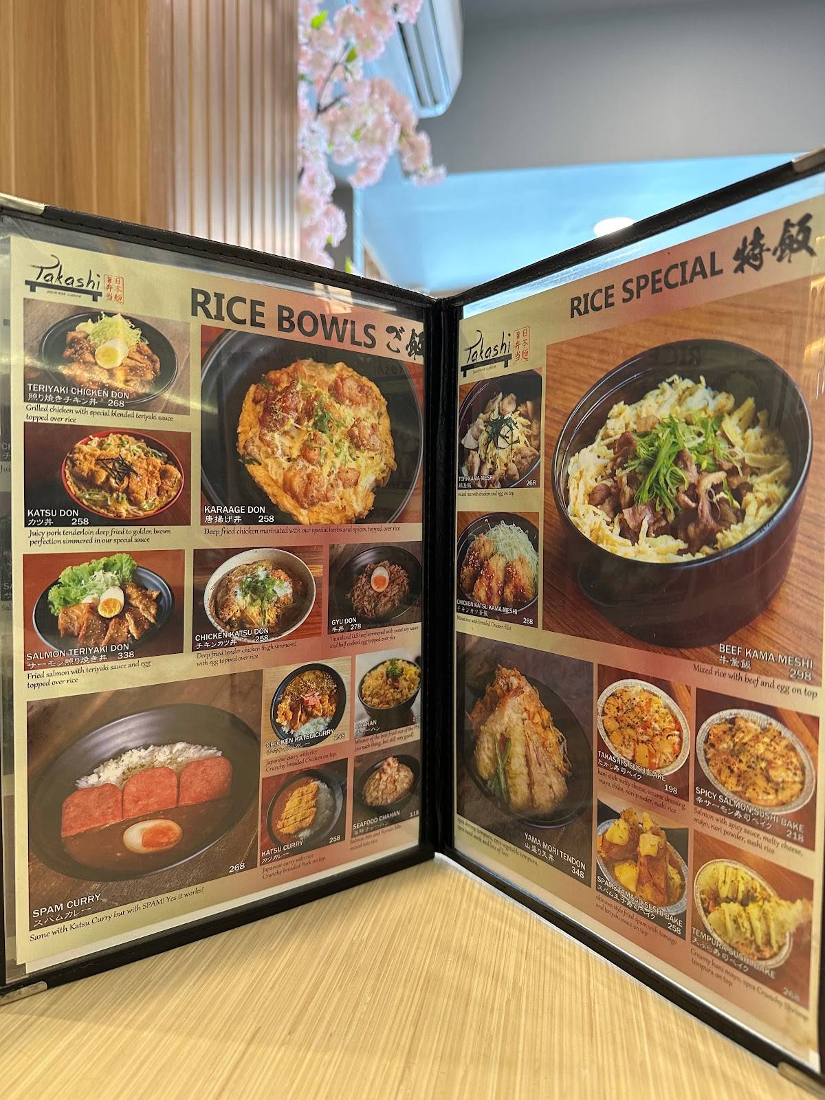 Menu at Takashi Japanese Cuisine QC restaurant, Quezon City