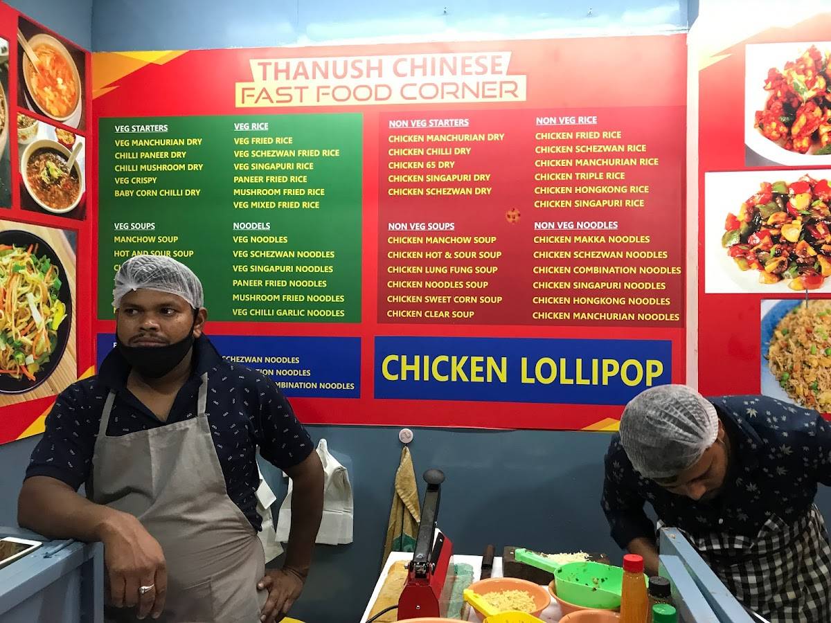 Menu at Thanush Chinese Fast Food Center, Bengaluru