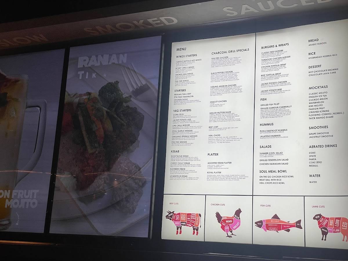 Menu at The Grillax Lulu Mall Kochi, Kochi
