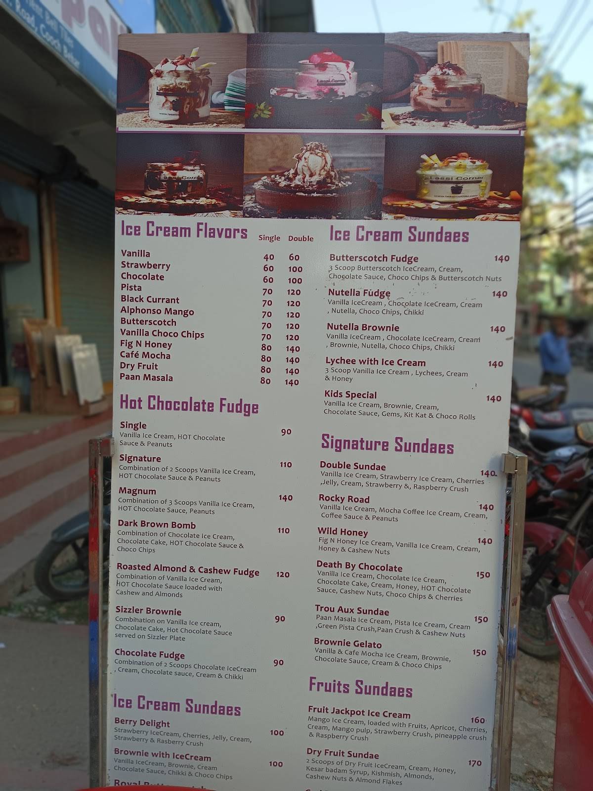 Menu at The Lassi Corner, Vadodara