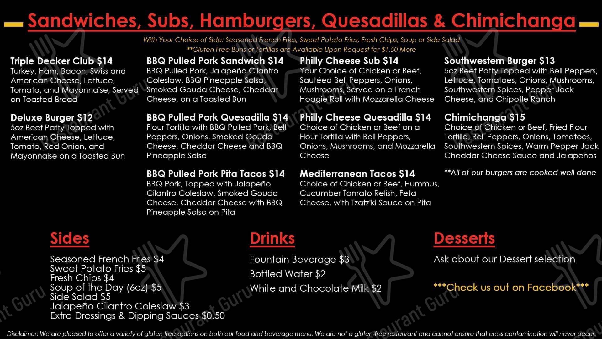 Menu at The Line on 59 restaurant, Thief River Falls, 203 3rd St W