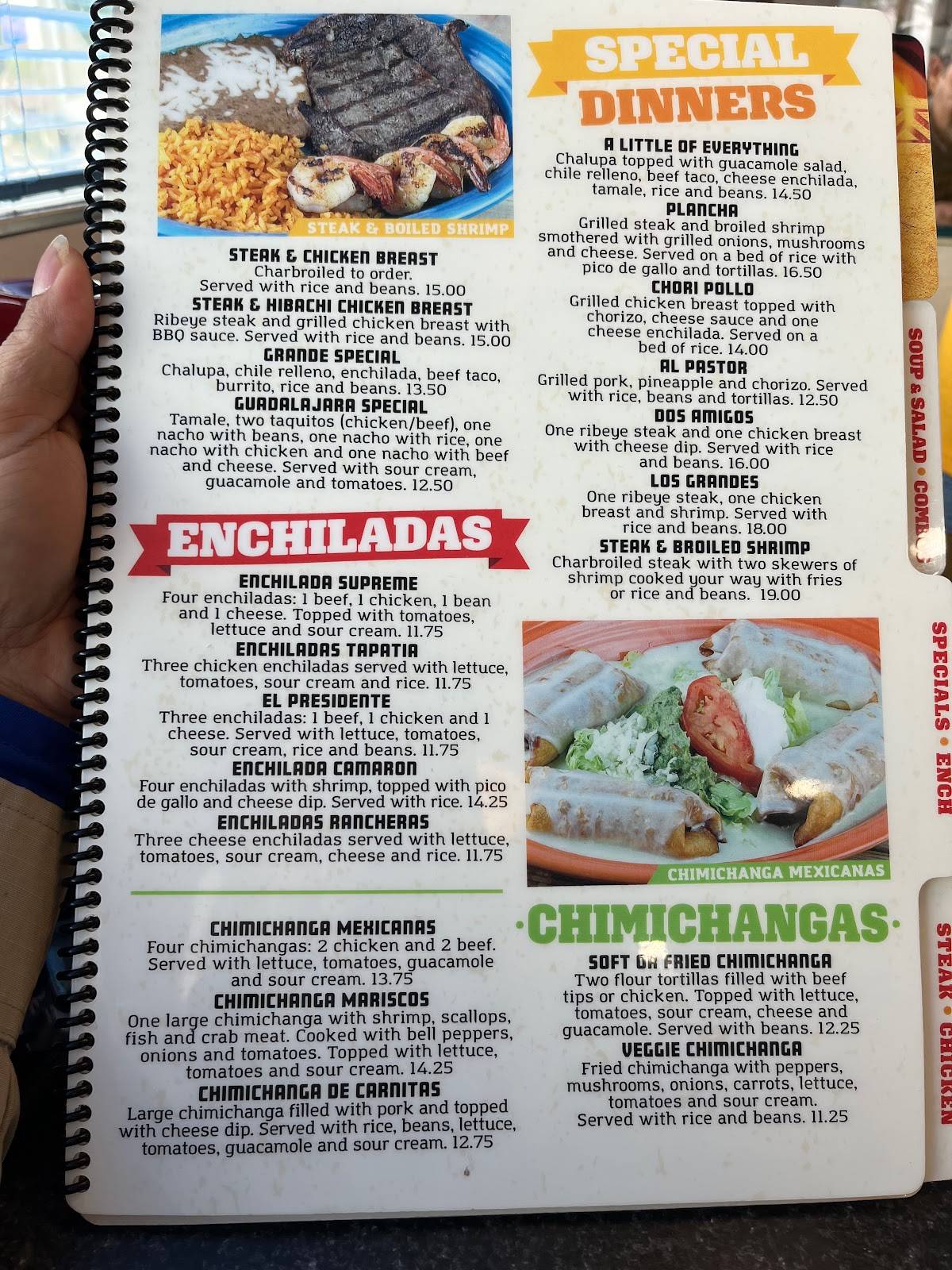 Menu at Toro Loco restaurant, Wheelersburg, Ohio River Rd #1916