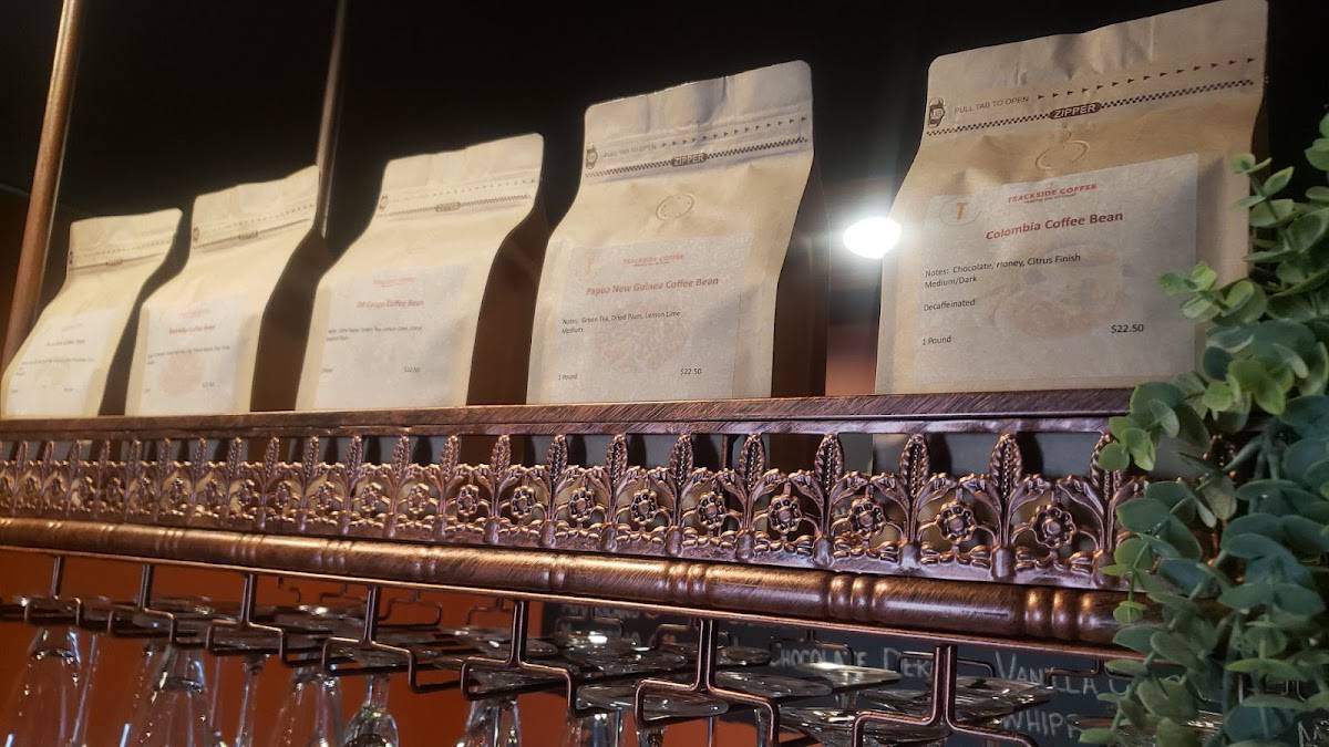 Menu at Trackside Coffee, Hazleton