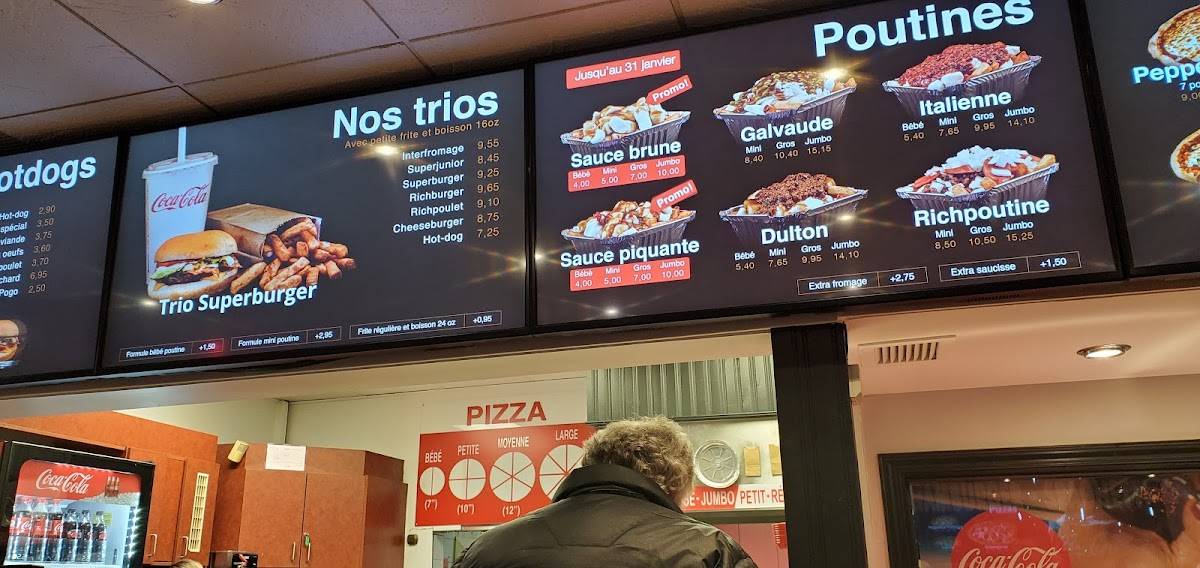 Menu au Resto Richard restaurant, L'Ancienne-Lorette, Rue Notre Dame