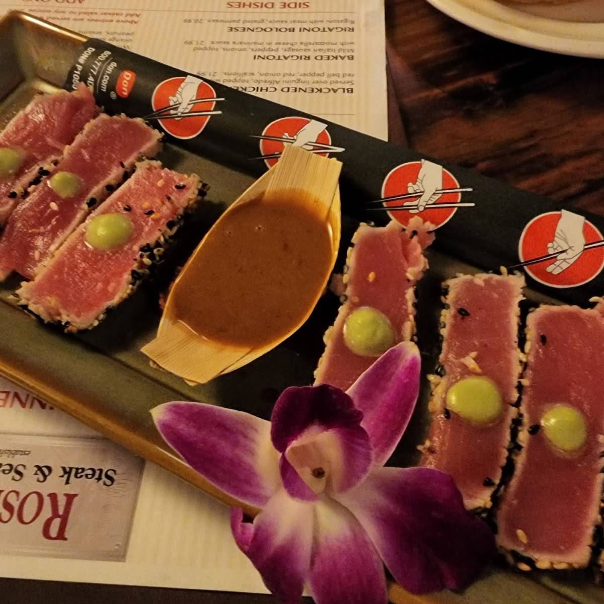 Menu at Rosebud's Steak and Seafood House steakhouse, Osprey