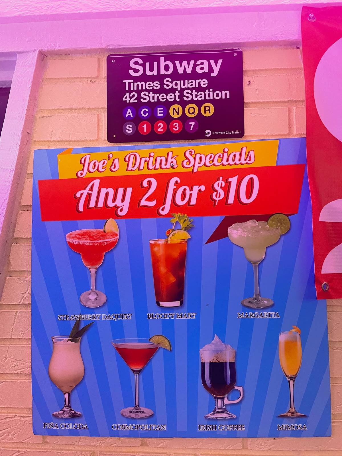 Menu at Uncle Joe's New York Diner restaurant, Ruskin