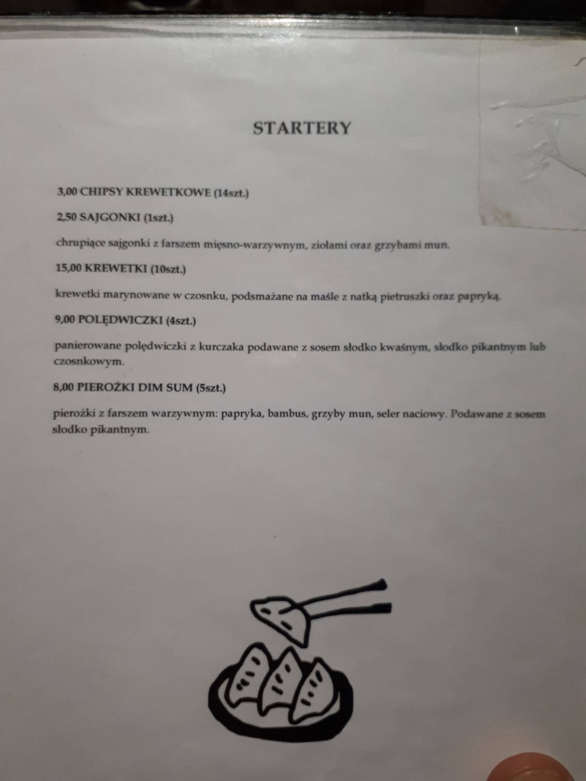 Menu at Sake pub & bar, Rybnik